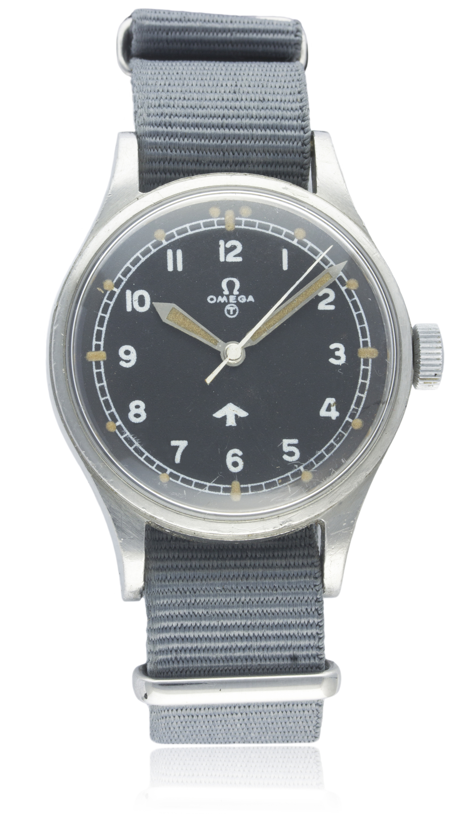Omega Fat Arrow 2777-1 SC Stainless steel Black 1953 | FINE, RARE ...