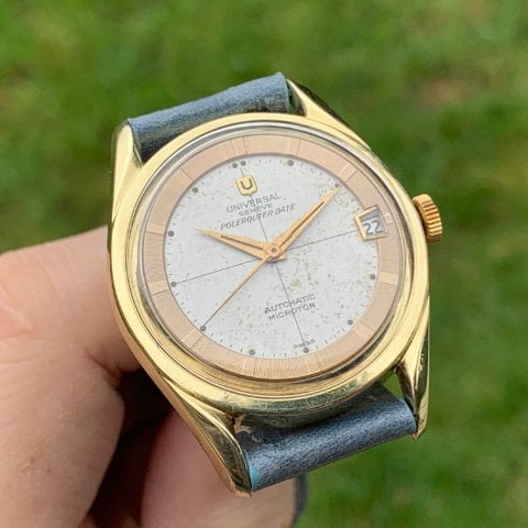 Universal Genève Polerouter Universal Geneve Polerouter Yellow gold and ...