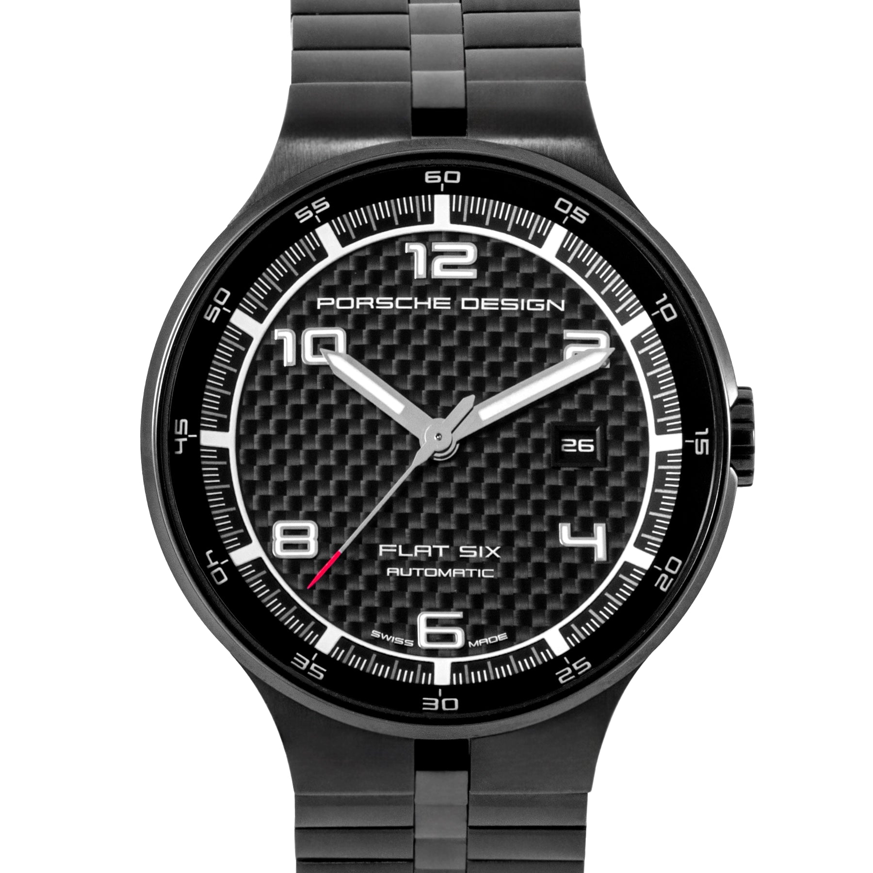 Porsche Design Flat Six P.635043040275 Stainless steel Black 2024 ...