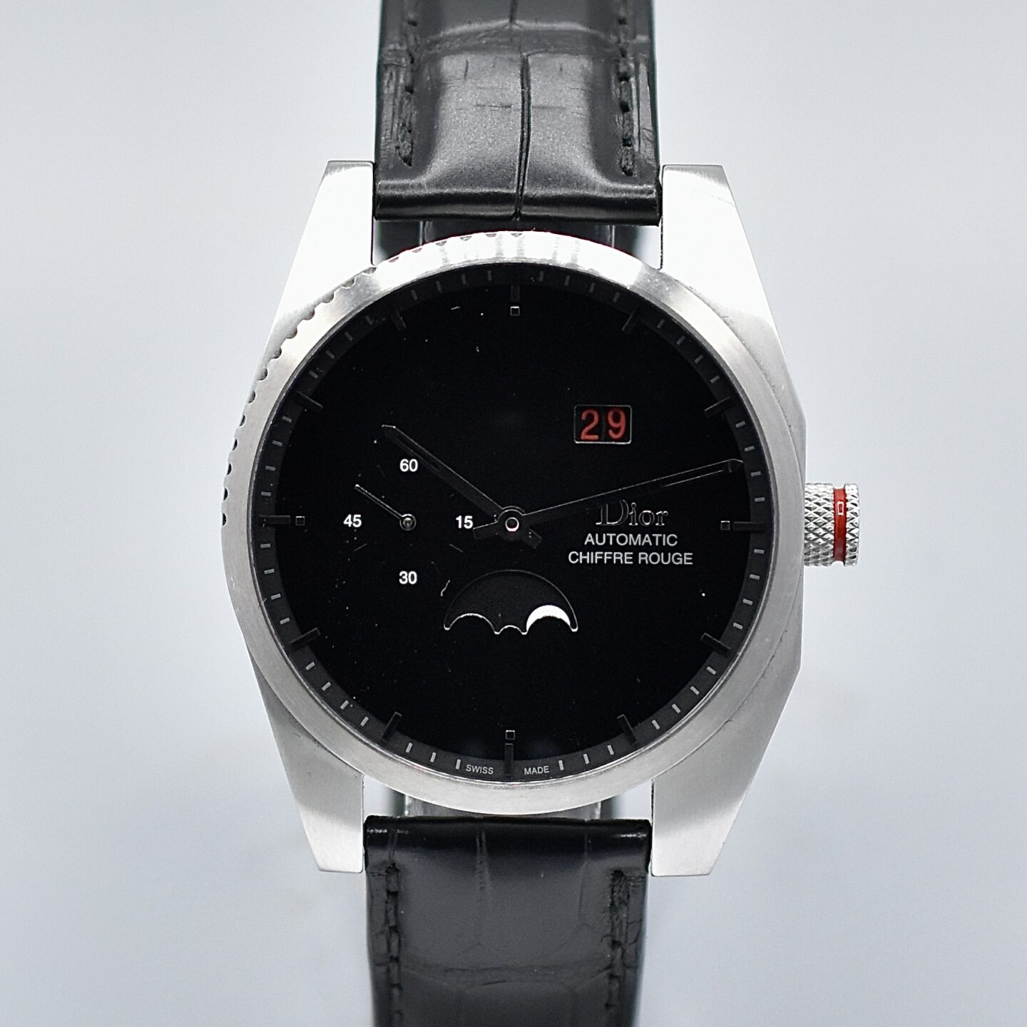 Dior Chiffre Rouge CD084C11A001 Stainless steel Black 2013 France ...