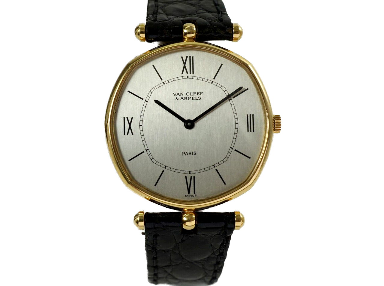 Van Cleef & Arpels Mans Watch 6174 Yellow gold Silver 1980 United ...