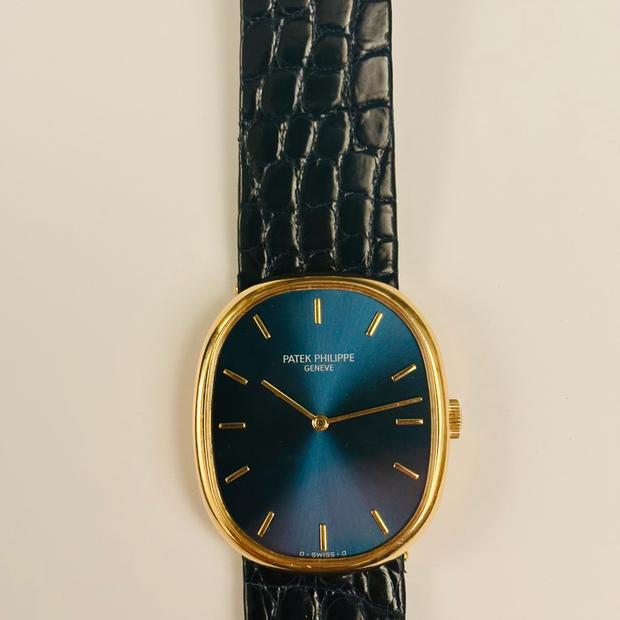 Patek Philippe Golden Ellipse 3848 Yellow gold Blue Switzerland ...