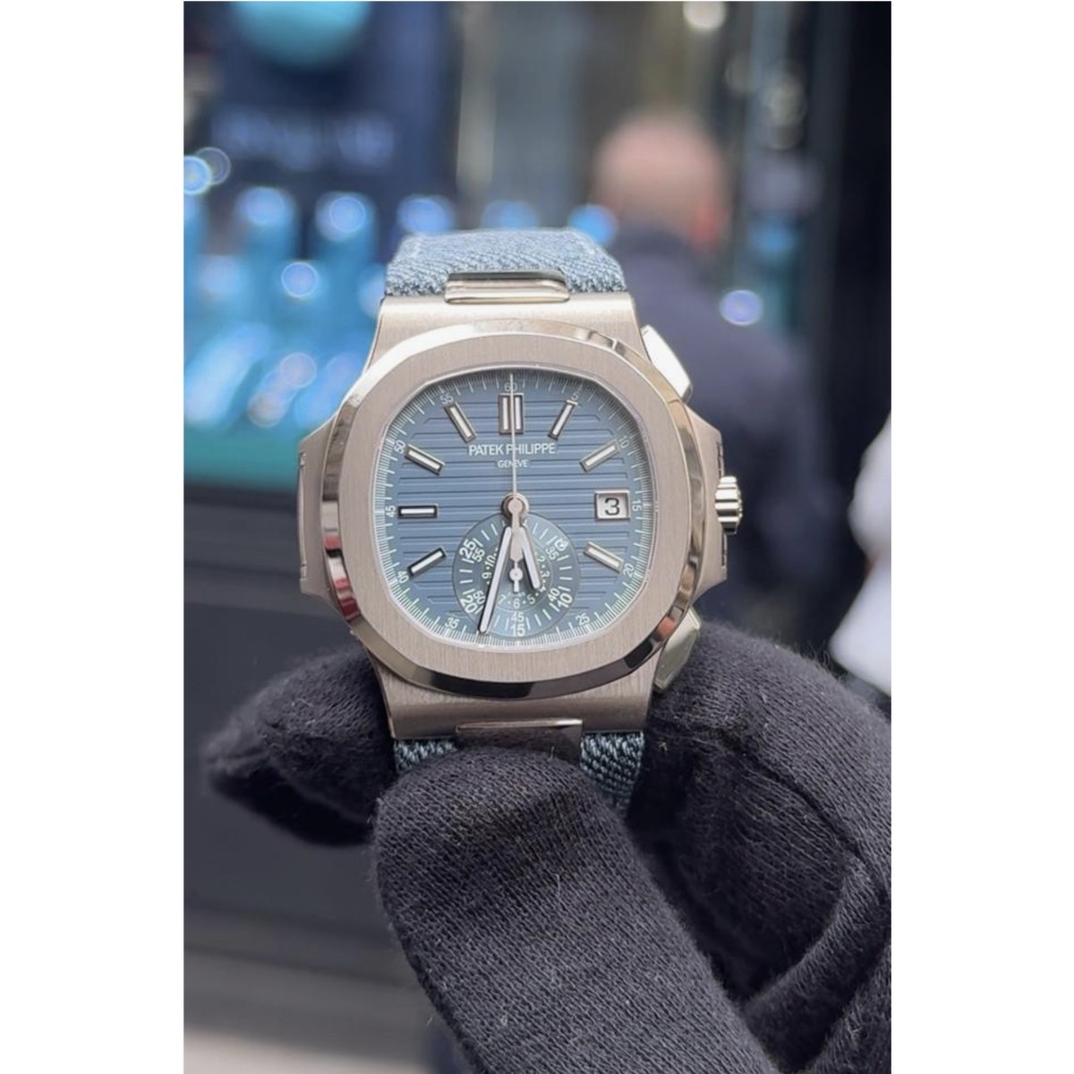 Patek Philippe Nautilus 5980/1400G-010 White gold Black 2018 Hong Kong ...