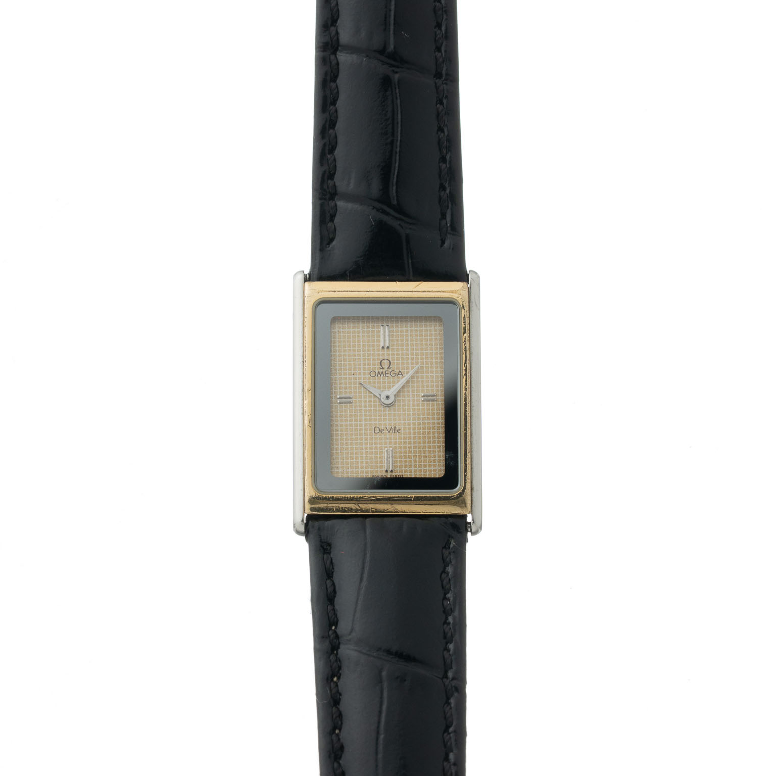Omega De Ville 151.778 Stainless steel and Gold-plated Golden 1973 ...