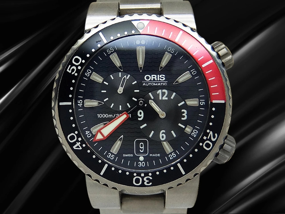 Oris Oris Der Meistertaucher Regulateur 649 7541 7164 Titanium Black ...